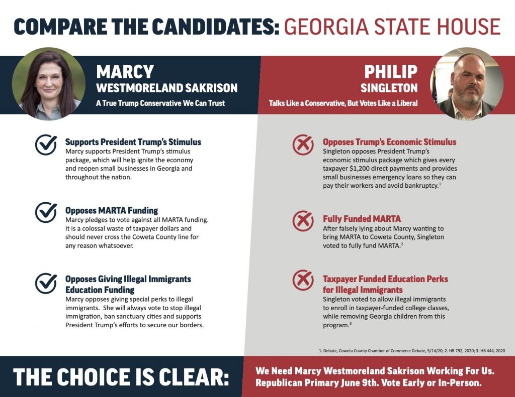 New day in deep-red Georgia? Hundreds protest in Peachtree City ...